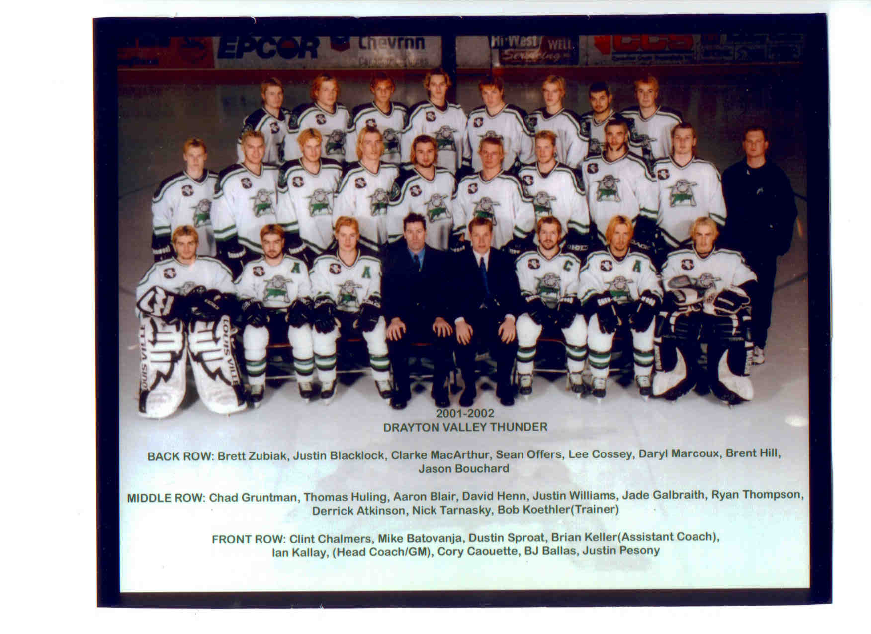 Team Photos | Drayton Valley Thunder