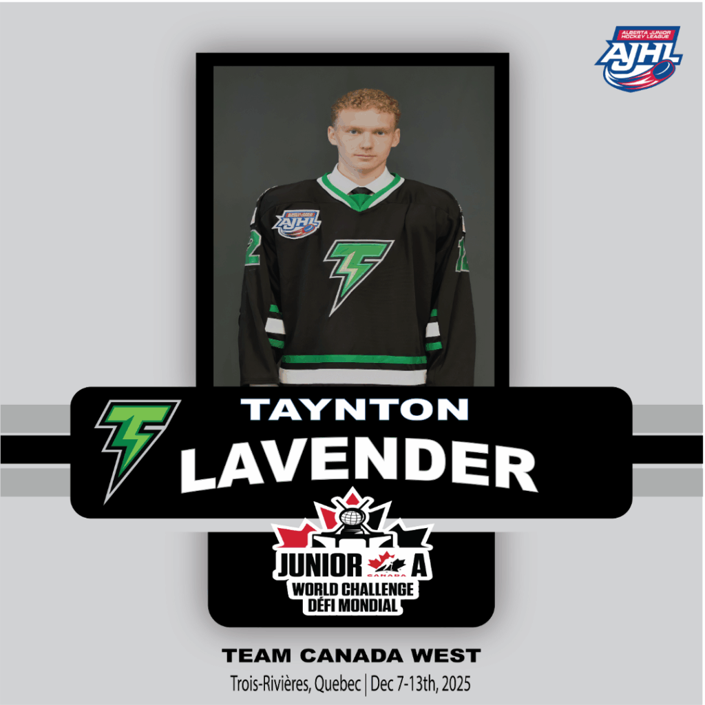 Thunder’s Taynton Lavender to represent Team Canada West for the World ...