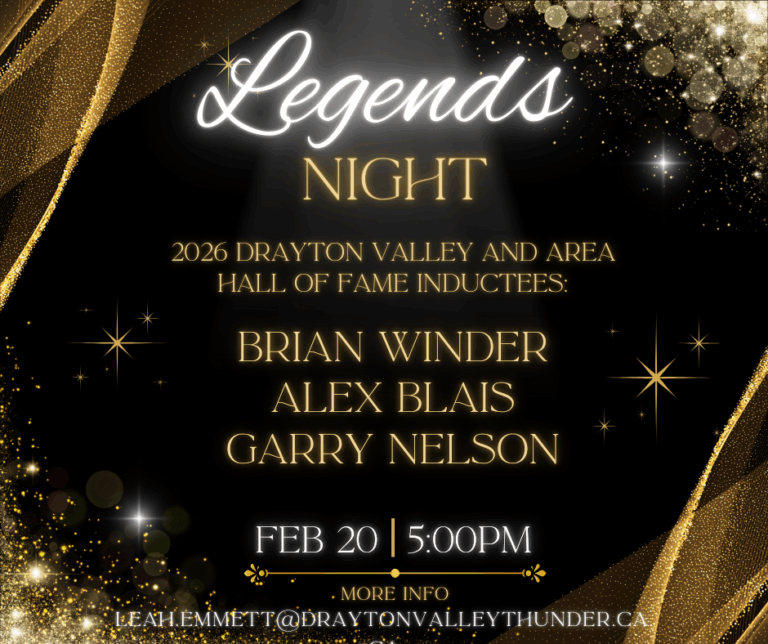 Drayton Valley to Honor Local Icons: Brian Winder, Alex Blais, and ...